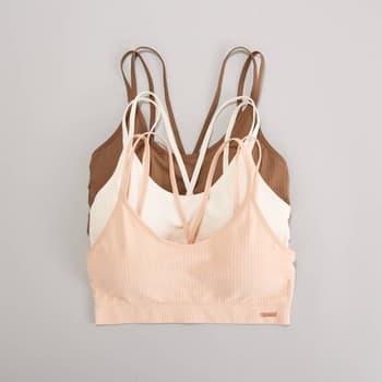 Womens Danskin 3pk. Ribbed Comfort Bralettes - DS2063-3PKU - Boscov's