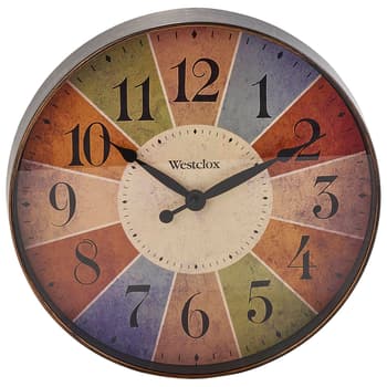 Westclox Multicolor Dial Wall Clock - Boscov's