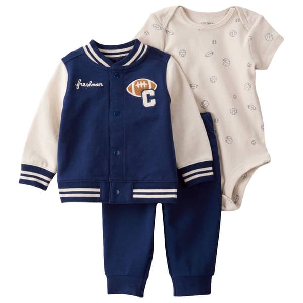Baby Boy (3-24m) Carter’s® 3pc. Sports Freshman Jacket Set - Boscov's