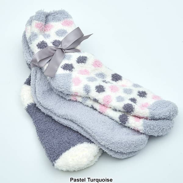 Womens Cuddl Duds® 3pk. Cozy Multi Dot Socks - Boscov's