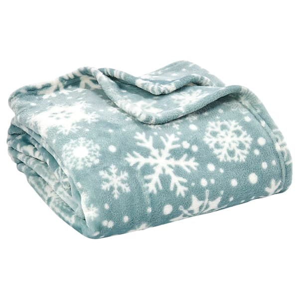 Ashley Cooper™ Radiant Snowflake Reversible Plush Throw - Boscov's