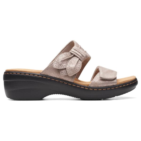 Womens Clarks® Collections Merliah Charm Metallic Slide Sandals - Boscov's