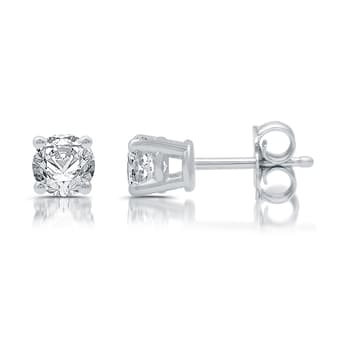 Nova Star® White Gold Lab Grown Diamond Prong Stud Earrings - Boscov's