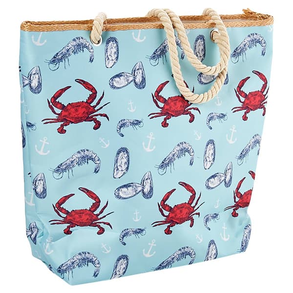 Renshun Canvas Crab Beach Tote - Blue - Boscov's
