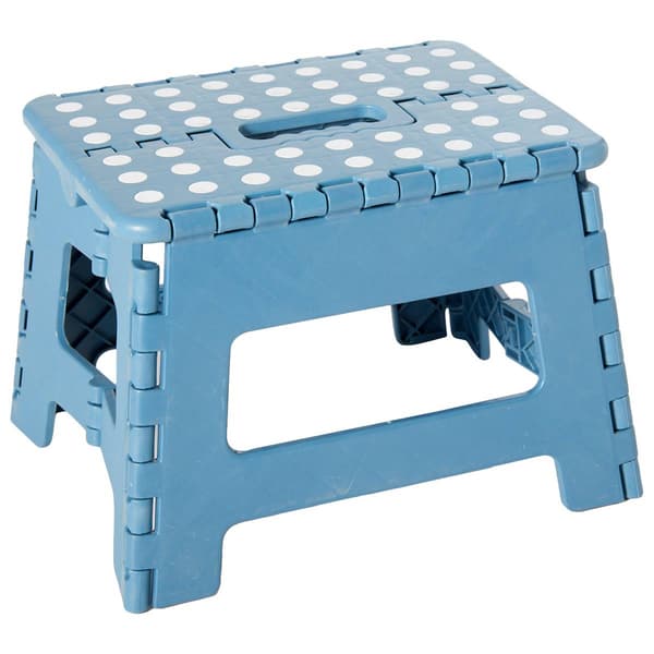 9in. Foldable Step Stool - Artic Blue - Boscov's