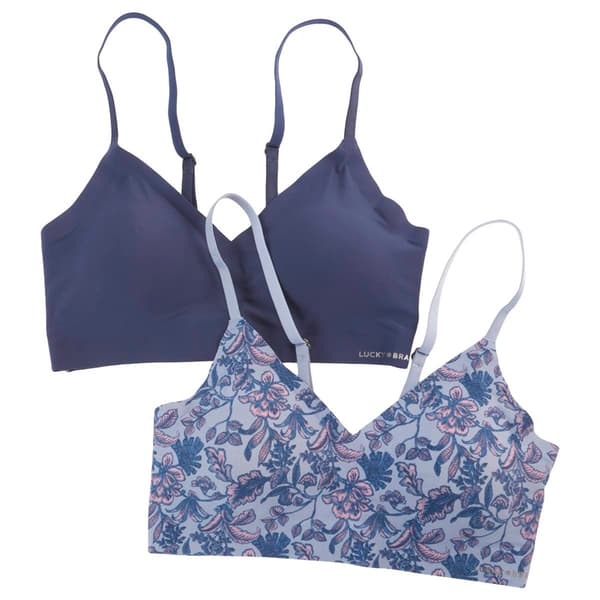 Womens Lucky Brand 2pk. Laser Wirefree Bralettes LVD22851BV - Boscov's