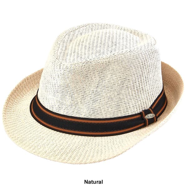 Mens Scala Matte Toyo Fedora - Boscov's