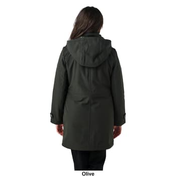 Womens Michael Kors 3/4 Softshell Anorak Jacket with Hoodie - Boscov's