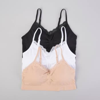 Womens René Rofé 3pk. Lacey Seamless Wire-Free Bras B22740H3-NWB - Boscov's