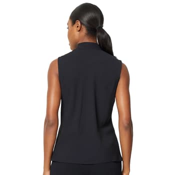 Petite Kasper Sleeveless Tie Front Solid Blouse - Boscov's