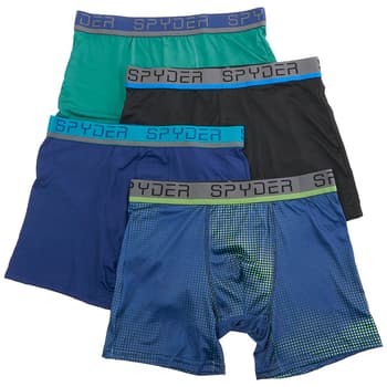Mens Spyder 4pk. Knit Boxer Briefs - Boscov's