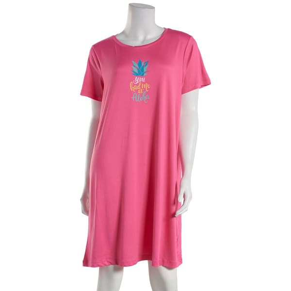 Plus Size René Rofé® ’You Had Me At Aloha’ Nightshirt - Boscov's