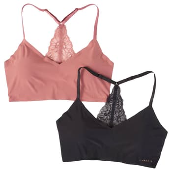 Womens Danskin 2pk. Laser Bralette DS8258-2PKAR - Boscov's