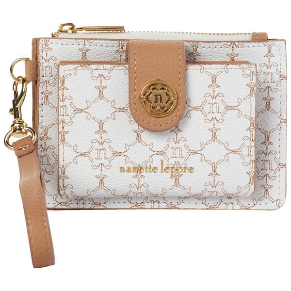 Womens Nanette Lepore Kerri Logo Card Case Wristlet - Boscov's