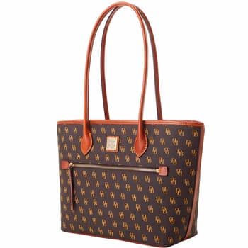 Dooney & Bourke Gretta Tote with Logo - Brown Tmoro - Boscov's