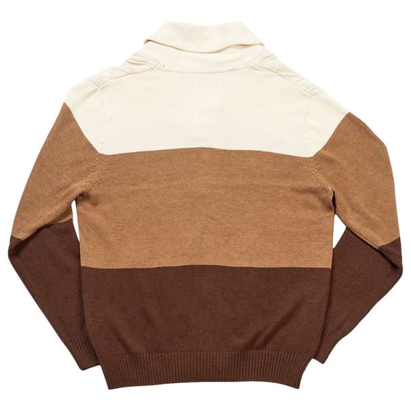 Mens Tricots St. Raphael Color Block Shawl Cardigan - Copper - Boscov's