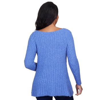 Petite Skye’s The Limit Sweater Essentials V-Neck Solid Sweater - Boscov's