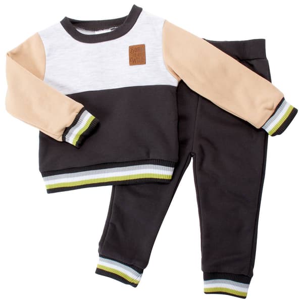 Toddler Boy bon bebé® Born to Be Wild Patch Jog Set - Boscov's