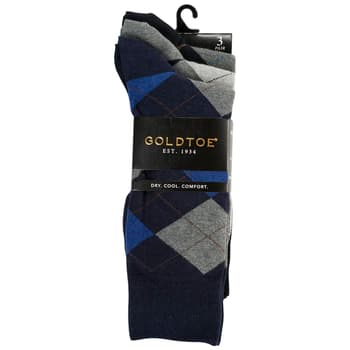 Mens Gold Toe® Cargyle Argyle 3pk. Socks - Boscov's