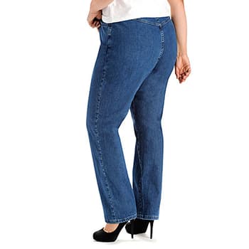 Plus Size Lee® Elastic Waist Jeans - Boscov's