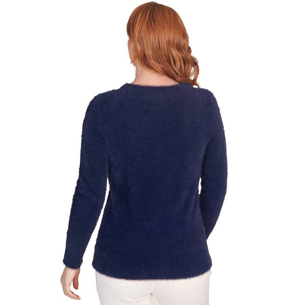 Plus Size Emaline Wellington Long Sleeve Soft V-Neck Sweater - Boscov's