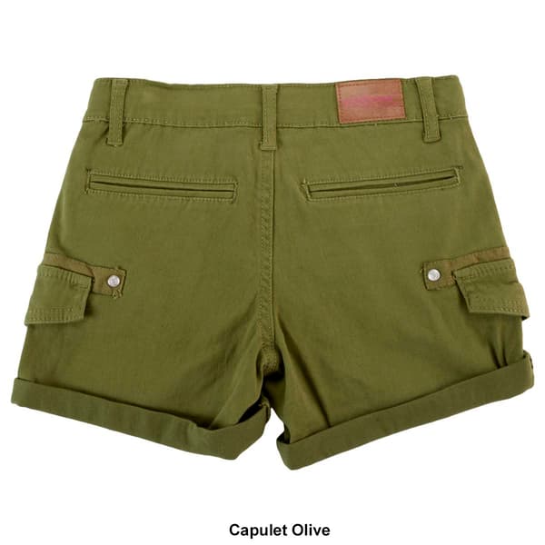 Girls (7-16) Wallflower® Girl Twill Cargo Utility Shortie Shorts - Boscov's