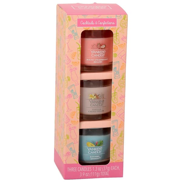 Yankee Candle® 3pk. Cocktails Confections Mini Votives Candle Set ...