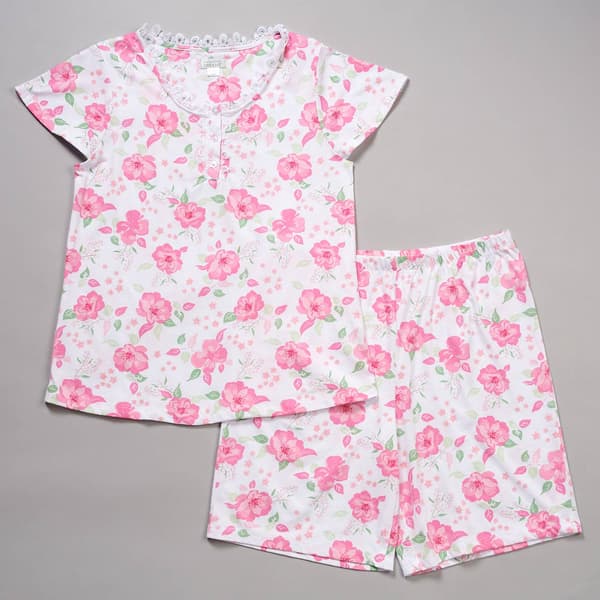 Plus Size Celestial Dreams Cap Sleeve Floral Bermuda Pajama Set - Boscov's