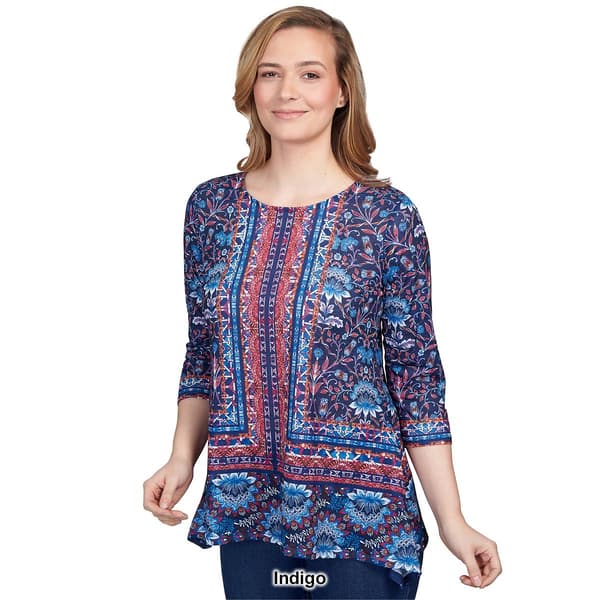 Womens Ruby Rd. Must Haves II Blocked Bandana Paisley Tunic - Boscov's
