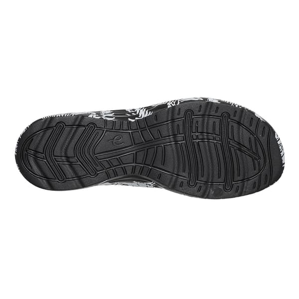 Womens Easy Spirit Tess Tropical Clogs - Black/White - Boscov's