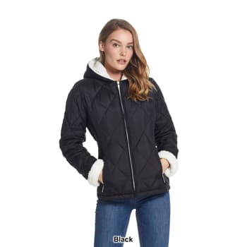 Womens Weatherproof® Sherpa Lined Puffer Jacket - Boscov's