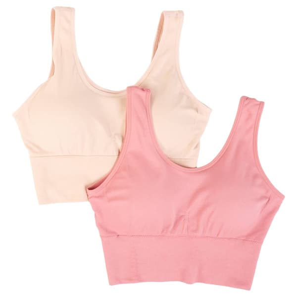 Plus Size Delta Burke 2pk. Seamless Long-Line Bras DB4924-2PKAG - Boscov's