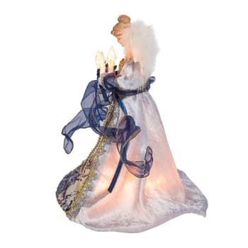 Kurt S. Adler 12in. Delft Blue Angel Tree Topper - Boscov's