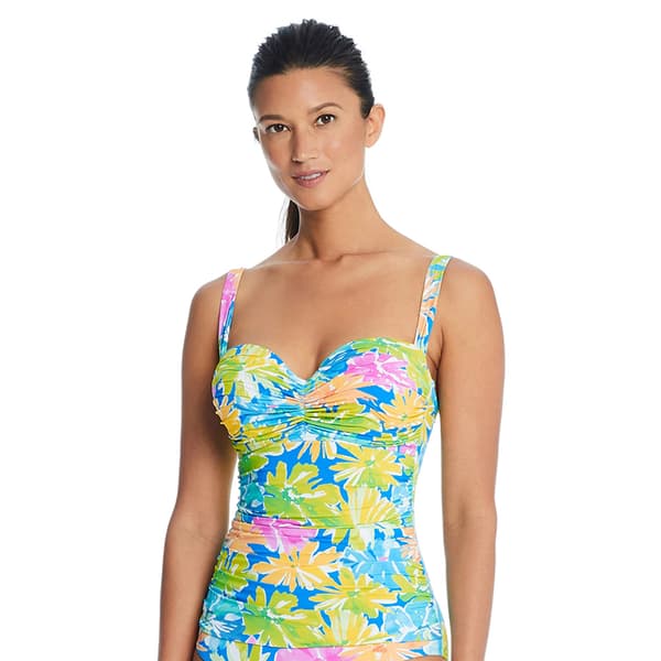 Womens Bleu By Rod Beattie Shirred Bandeau Mio Swim Top Boscovs