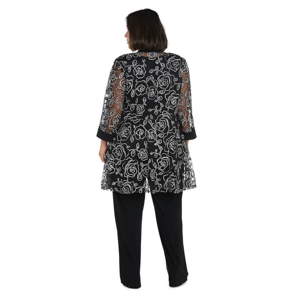 Plus Size R&M Richards 3pc. Long Sleeve Rose Soutache Pants Set - Boscov's