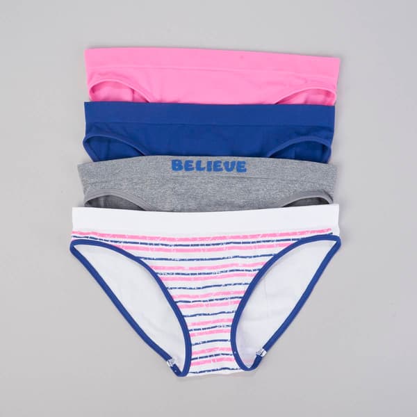 Girls Sweet Princess 4pk. Seamless Believe Bikini Underwear - Boscov's