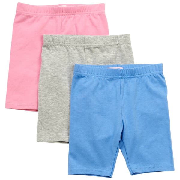Girls (4-6x) Freestyle Revolution 3pk. Sachet Heather Bike Shorts - Boscov's