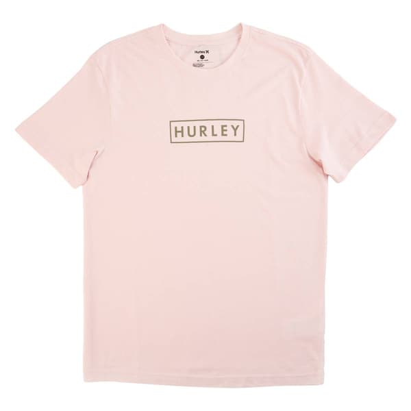 Young Mens Hurley Boxed Logo Short Sleeve Graphic Tee - Pastel - Boscov's