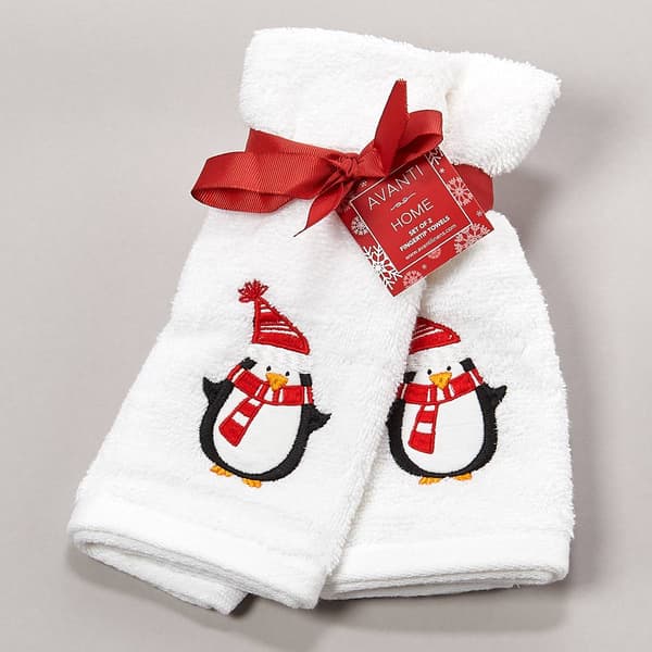 Avanti Penguins 2pk. Fingertip Towel - Boscov's