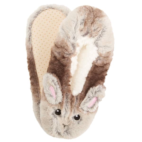 Womens Fuzzy Babba Realistic Fur Critters Rabbit Slippers - Boscov's