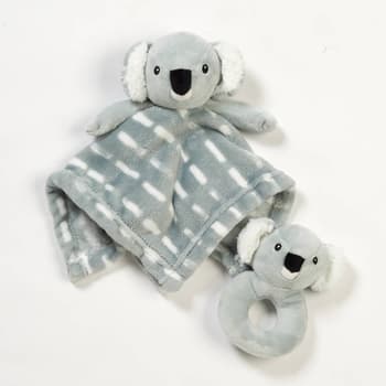 Lila & Jack Koala Lovey & Rattle Set - Boscov's