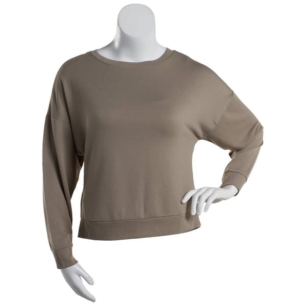 Womens The Sweatshirt Project Solid Long Drop Shoulder Sweatshirt ...