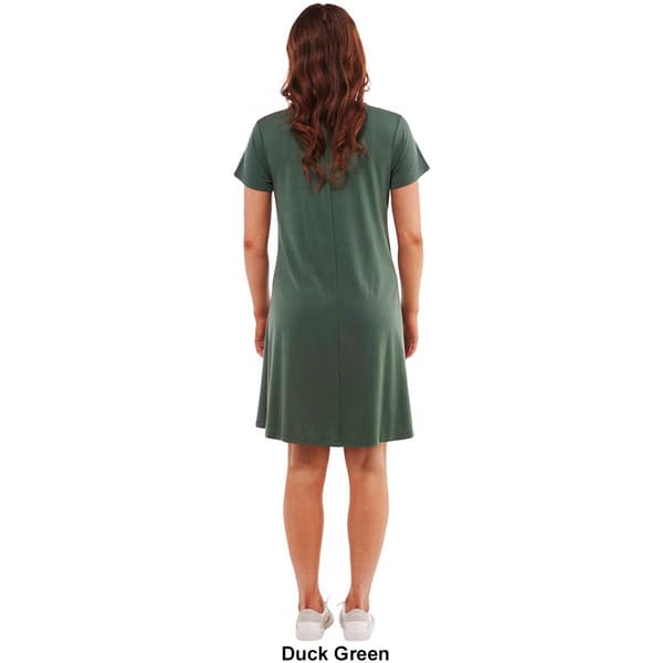 Womens Architect® Short Sleeve Solid Shift Dress - Boscov's