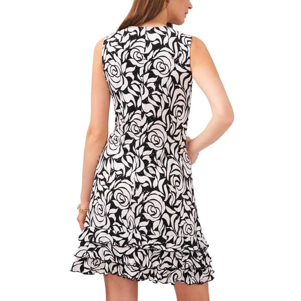 Womens MSK Sleeveless Disco Dot Floral Shift Dress - Boscov's
