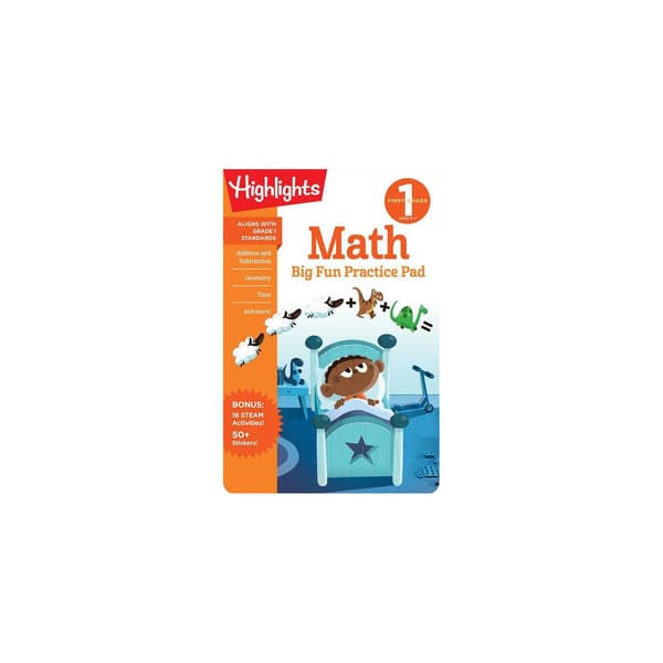 Highlights First Grade Math Big Fun Practice Pad - Boscov's