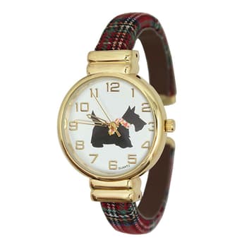 Womens Scottie Dog Glitter Dial Watch - 2923GRPL - Boscov's