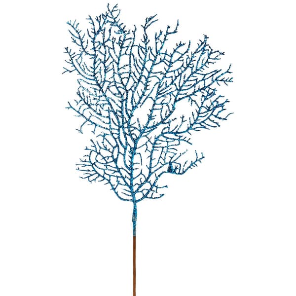 Beach Theme Blue Glitter Coral Pick - Boscov's
