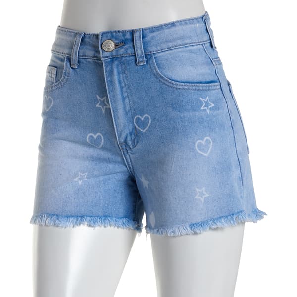 Juniors Gogo Jeans Star-Crossed High Rise Cut Off Denim Shorts - Boscov's