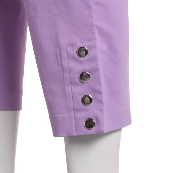 Petite Zac & Rachel Pull On Snap Button Hem Crop Pants - Boscov's