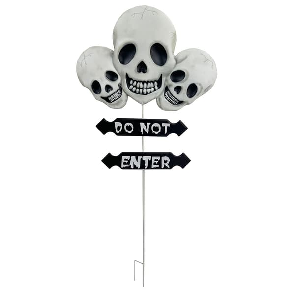 Metal Do Not Enter Halloween Yard Sign - Boscov's